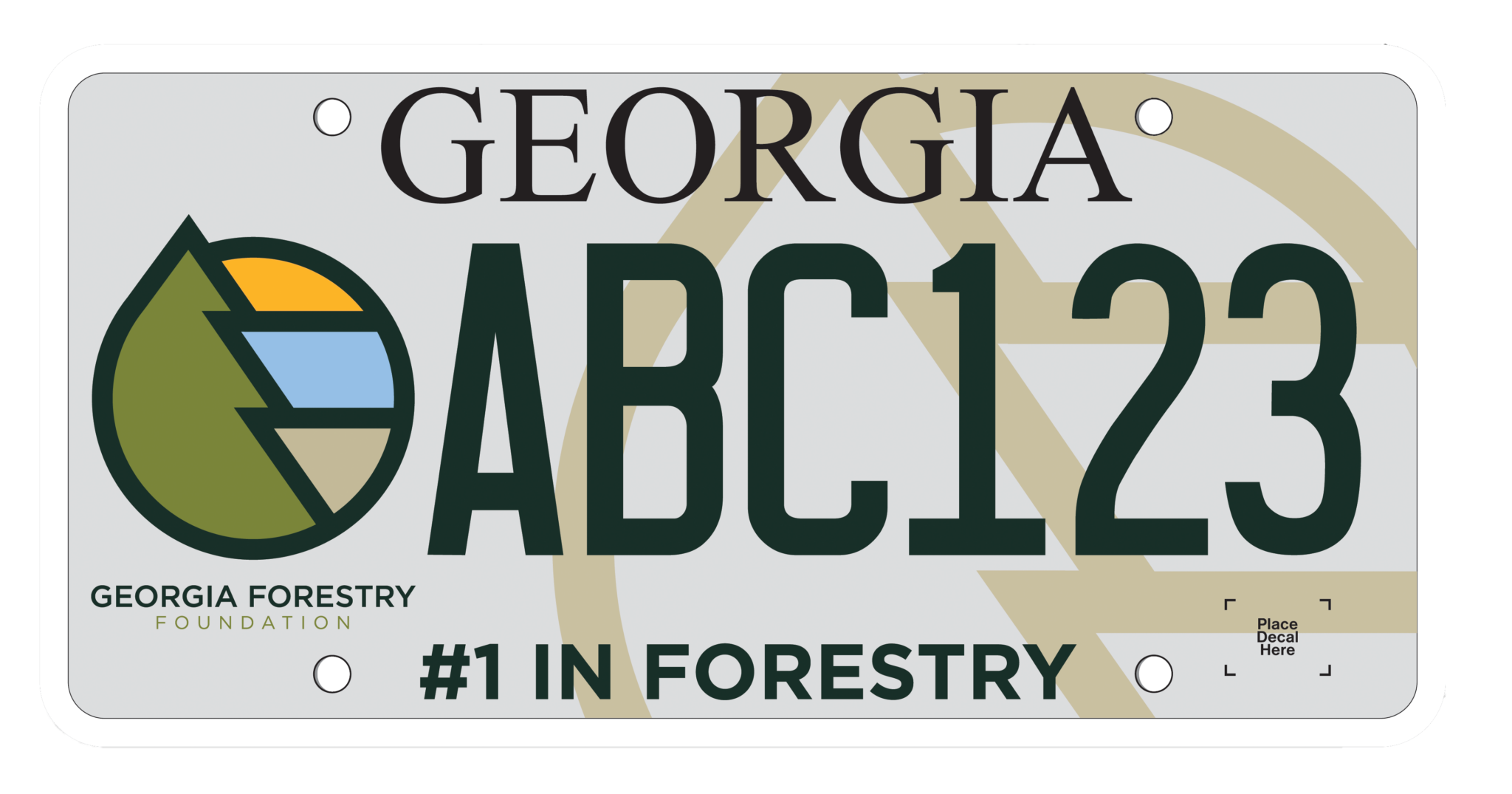 License Plate - Georgia Forestry Association